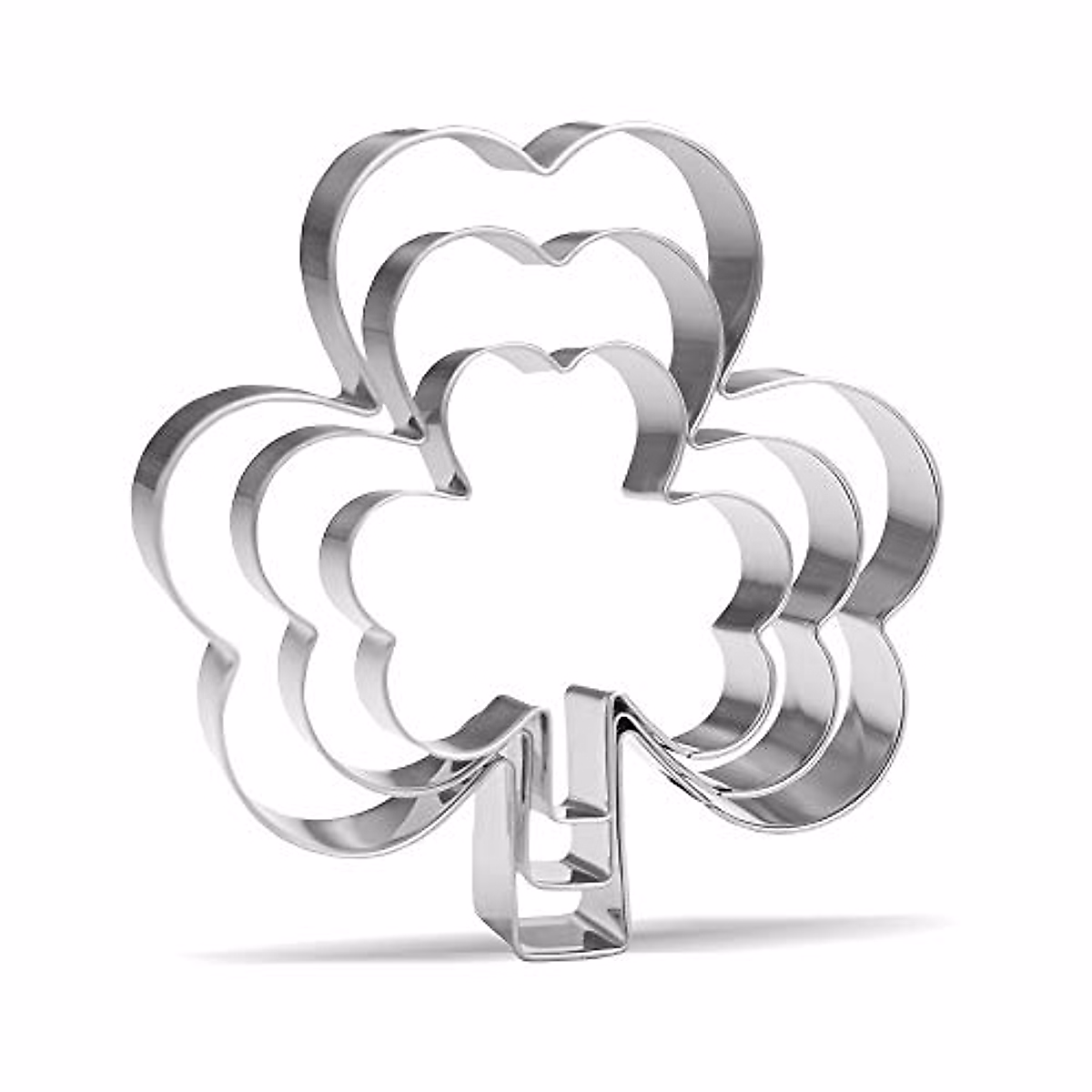 Clover Cookie Cutter Set - 3 Piece - Stainless Steel