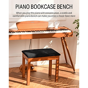 Donner DDP-80 Digital Piano + Wood Finish Color Piano Bench