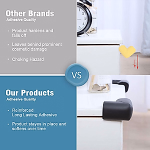 uxcell Foam Furniture Table Desk Edge Cover Pads Protector Corners Cushion Bumper Guard Black