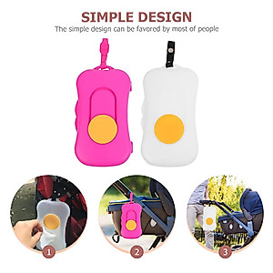 GLEAVI 2pcs Baby Tissue Box Baby Wipes Dispenser Portable Container Travel Stroller Travel Baby Wipes Case On The Go Wipe Case Wipes Container Case Portable Wipes Dispenser Pp