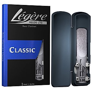 Légère Reeds - Bass Clarinet Reed, Classic, Strength 3.00 (BC3.00) - Premium Synthetic Woodwind Reed