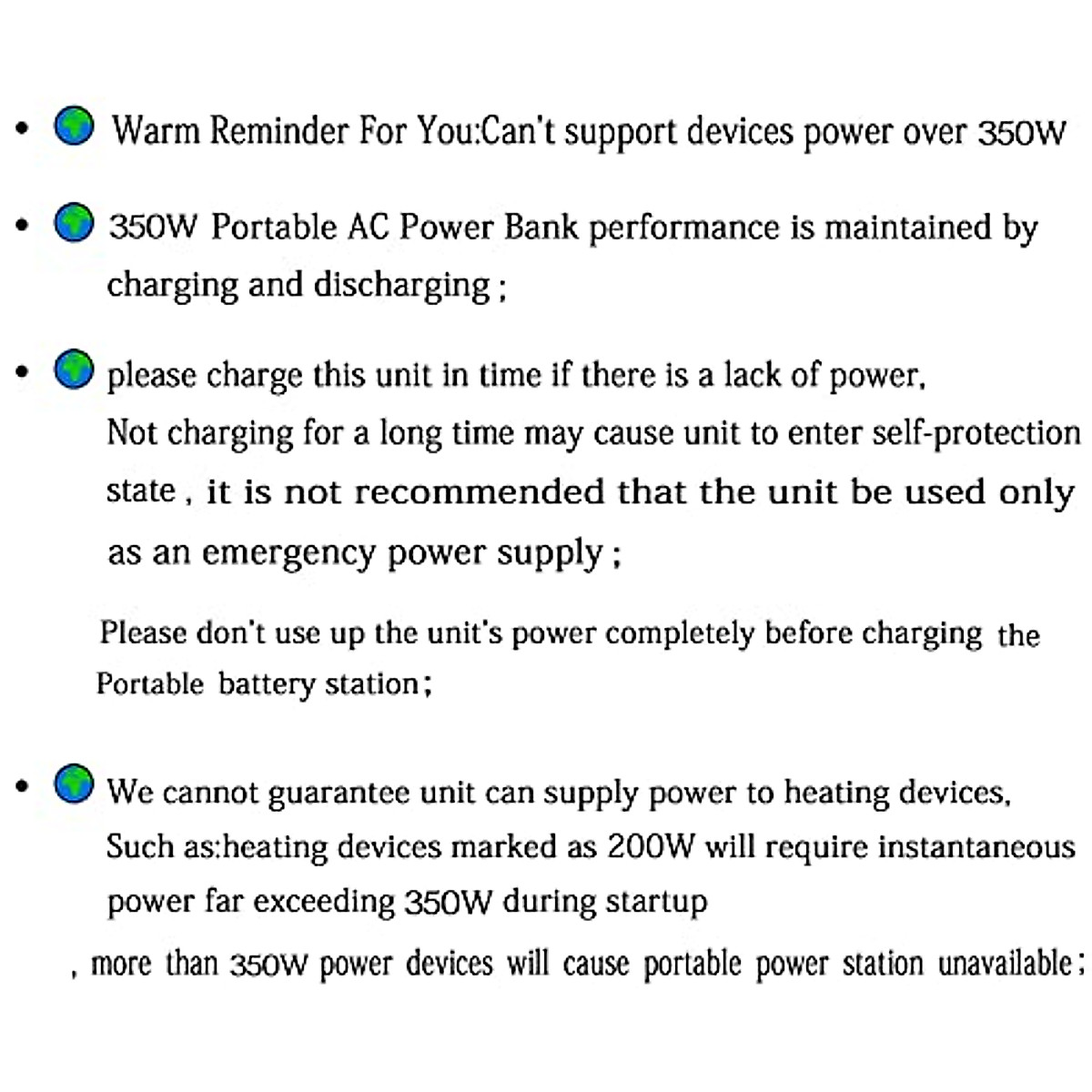 Portable Power Station 350W, Portable AC Outlet Power Bank 80000mAh/296Wh External Lithium Battery Portable Laptop Charger, Wireless Charging, Pure Sine Wave Power Source for Outdoor Tent Camping