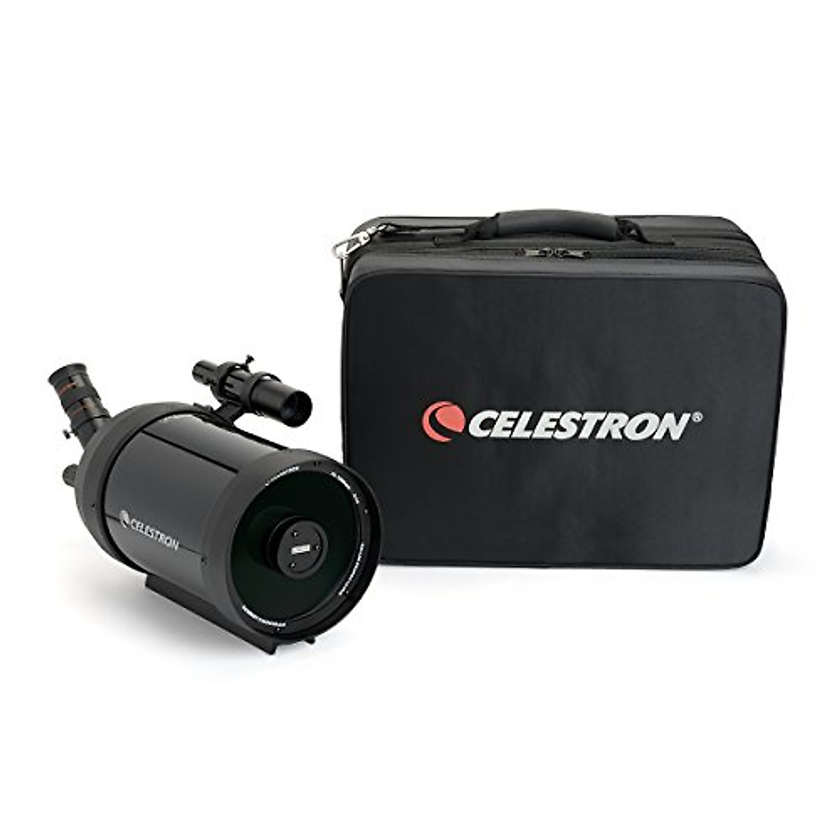 Celestron – C5 Angled Spotting Scope – Schmidt-Cassegrain Spotting Scope – Great for Long Range Viewing – 50x Magnification with 25mm Eyepiece – Multi-Coated Optics – Rubber Armored