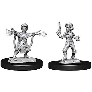 Wiz Kids Dungeons & Dragons Nolzur feet s Marvelous Unpainted Miniatures Bundle: Gnome Artificer Female W14 + Gnome Artificer Male W14