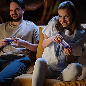 PS5 Controller Skin Anti-Sweat, Anti-Slip,and Dustproof PS5 Silicone Controller Case PS5 Controller Accessories for PlayStation 5 Controller Skin(Purple)