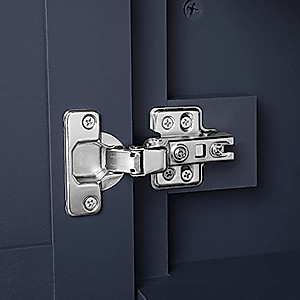 Ove Decors Kansas 30 in. Single Sink Bathroom Cultured Marble Countertop Vanity, 30 inches, in Midnight Blue