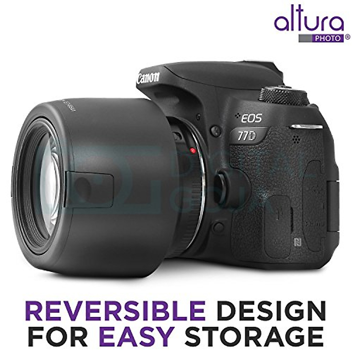 (Canon ET-65III Replacement) Altura Photo Lens Hood for Canon EF 85mm f/1.8 USM, EF 100mm f/2.0 USM, EF 135mm f/2.8 SF, EF 100-300mm f/4.5-5.6 USM Lenses