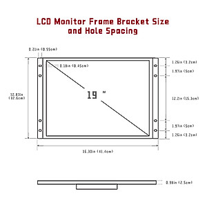 UNICO 19’’ Arcade Replacement Monitor, LCD Gaming Screen for HDMI/VGA/CG/EGA Retro Game Arcade (19inch)