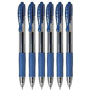 Pilot G2 Retractable Premium Gel Ink Roller Ball Pens, Bold Pt, 24 Pack, Blue
