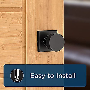 Cambie Passage Door Knobset - Matte Black