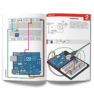 Vilros Arduino Uno Ultimate Starter Kit + LCD Module - Includes 72-Page Instruction Book, Arduino Uno R3 Board, Breadboard, Sensors, Jumper Wires, DC Motor & More for Arduino Projects