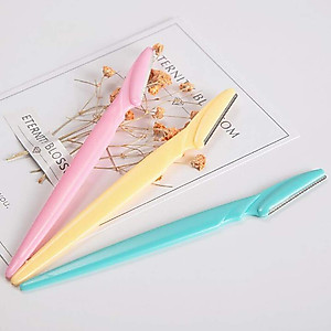 Eyebrow Trimmer 10pcs Portable Eyebrow Razor Shaver Shaper Facial Hair Remover Cutter Scissors Eyebrow Shaping Tool Face Makeup
