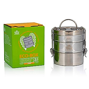 3 Tier Indian-Tiffin Stainless Steel Large Tiffin Lunch Box