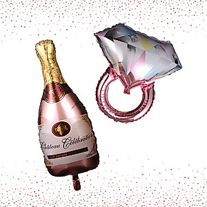 Bachelorette Party Decorations Set, Rose Gold Balloon Garland Kit, Bridal Shower Kit, Bridal Decorations Party, Bridal Shower Decor Kit, Bachelorette Party Pack (Miss to Mrs)