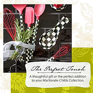 MacKenzie-Childs Courtly Check Enamel Spoon Rest for Kitchen, Enamel Kitchenware Line