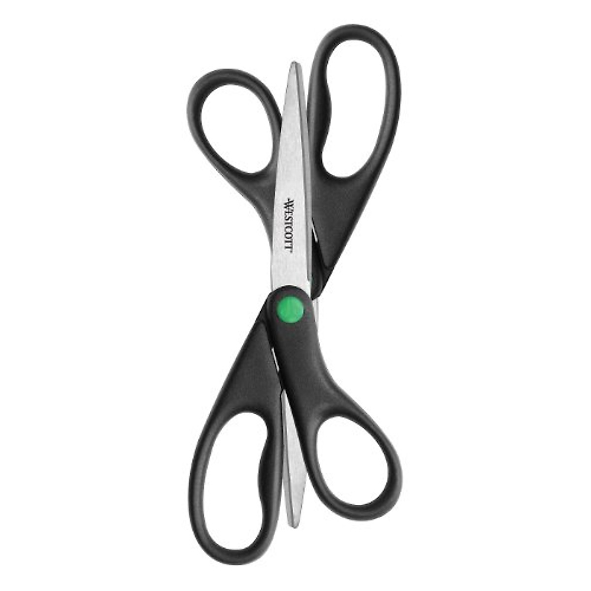 Westcott 15179 8-Inch KleenEarth Recycled Scissors for Office and Home, Black, 2 Pack
