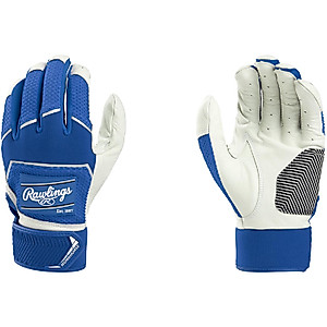 Rawlings | WORKHORSE Baseball Batting Gloves | Youth Large | Royal
