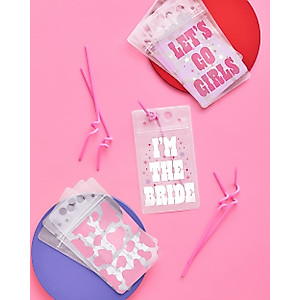 xo, Fetti Bachelorette Party Decorations Last Rodeo Drink Pouches - 16 ct | Bach Party Cups, Nashville Bridal Shower, Let's Go Girls Gift, Cowgirl Bride Bridesmaid Favors