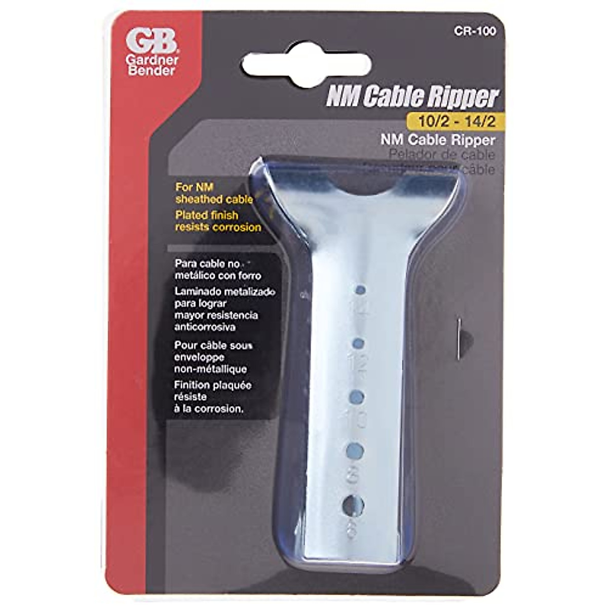 Gardner Bender CR-100 4-Inch Romex Cable Ripper, Metallic
