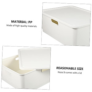 BESPORTBLE Storage Bin with Lid 1pc Box Box Japanese Storage Box Kids Organizer Bins Storage Bins with Lids Plastic Organizer Box Box Bin Organizer Sundry Box Desktop Sundries Bin