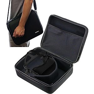 Navitech Black Heavy Duty Rugged Hard Case With Shoulder Strap Compatible With AOTUYE VR Headset [video game]
