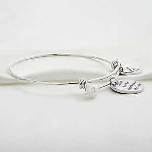 WUSUANED Memorial Jewelry I Used to Be His/Her Angel Bracelet in Memory of Loved One Grandpa Grandma Sympathy Gift