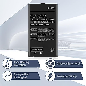 SPR-003 Battery,3200mAh [Upgraded] High Capacity Li-ion 0 Cycle Replacement Battery for Nintendo Switch 3DS XL New 3DS XL 3DS LL SPR-003 Game Console with Repair Tool Kit