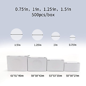 500 Sheets of Transparent Round Sealing Stickers 1.25‘’ Round Stickers Food Sealing Stickers Clear Round Label Sheets Stickers Food Packaging Sealing Stickers