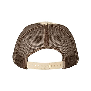 Richardson Plaid Print Khaki/Black/Brown. Adjustable. 112P. 00739845493738