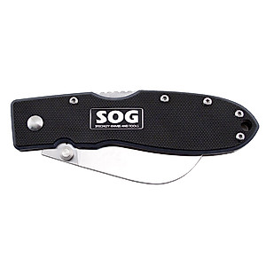 SOG Specialty Knives & Tools EL40-CP Contractor IV Folding Knife, Black