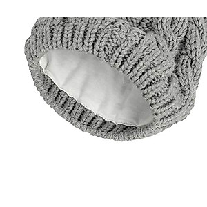 Newborn Winter Beanie Hat Gloves Set for Baby Girls Boys, Infant Toddler Warm Knitted Hat Gloves, Unisex-Baby Beanies (0-1 Months, Gray & Black)
