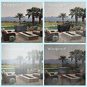 YOKMAES Prep Table Cover Compatible with 52 Inch Keter Unity XL Portable Outdoor Table, Waterproof and Windproof Durable Cover with Corner Protector(55'' L x 24'' W x 31.5'' H), Black