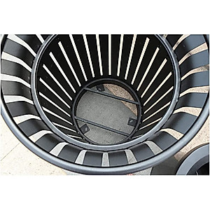 ATMRC Trash Cans Outdoor Hollow Design,with A Removable Inner Bucket,Can Be Fixed Outdoor Trash Storage Bin Outdoors and Home