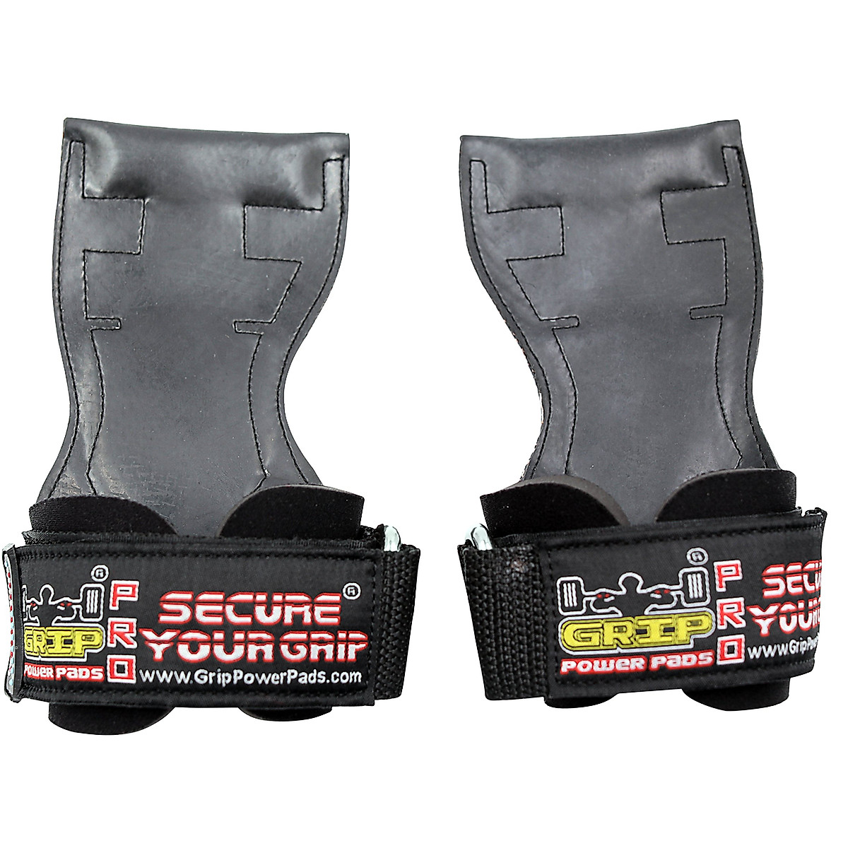 Lifting Grips PRO Weight Gloves Heavy Duty Straps Alternative to Power Hooks Deadlifts Adjustable Neoprene Padded Wrist Wrap (Medium)