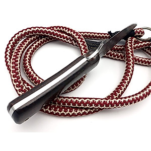 Nooraki SK-65 Handmade Damascus Hunting Knife 8.5 inches Full Tang Blade with Leather Sheath Skinner Knife, Exotic Walnut Wood Handle