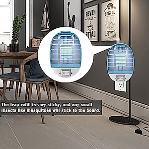Indoor Bug Zappers, Electronic Insect Killer Fly Insect Trap Plug-in Mosquitoes Killer Mosquito Zapper with Blue Lights for Living Room,Kitchen,Bedroom,Baby Room,Office (5packs)
