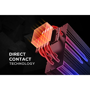 ID-COOLING SE-224-XTS Black CPU Cooler 4 Heatpipes CPU Air Cooler 120mm PWM Fan CPU Fan for Intel LGA1700/115X/1200; AMD AM4/AM5