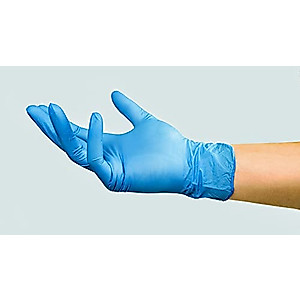 NITRYLEX Nitrile Medical Exam Gloves, Powder-Free, Latex-Free, Textured, Blue, Medium, 100, (PP6001)