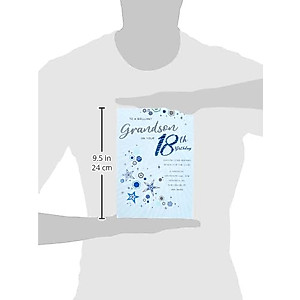 Regal Publishing Modern Milestone Age Birthday Card 18th Grandson - 9 x 6 inches -