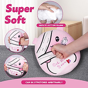 MOFUSAN 12'' Get Well Soon Axolotl Plush Toy, Get Well Soon Cute Axolotl Stuffed Animal Soft Axolotl Plush ies Pillow for Kids Patient Feel Better Sympathy Gifts Condolences Memorial Loved (Axolotl)