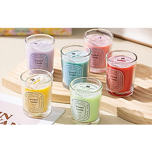 6 Pack Aromatherapy Scented Candles Gifts Set for Women,Natural Soy Wax Lavender Candles,33 oz 100 Hour Long Lasting Candles for Home,Yoga,Stress Relief