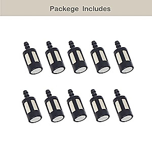 Podoy Fuel Filter for Compatible with Stihl Poulan Husqvarna Zama ZF-1 ZF1 Chainsaw Trimmer Fits 1/8" ID Fuel Line（Pack of 10）