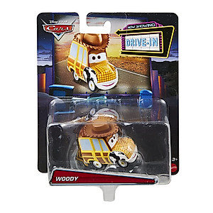 Drive-in Cars Character Vehicles - Inspired by Disney Pixar Movie Cars ~ Woody ~ Yellow and Brown SUV with a Cowboy Hat on Top