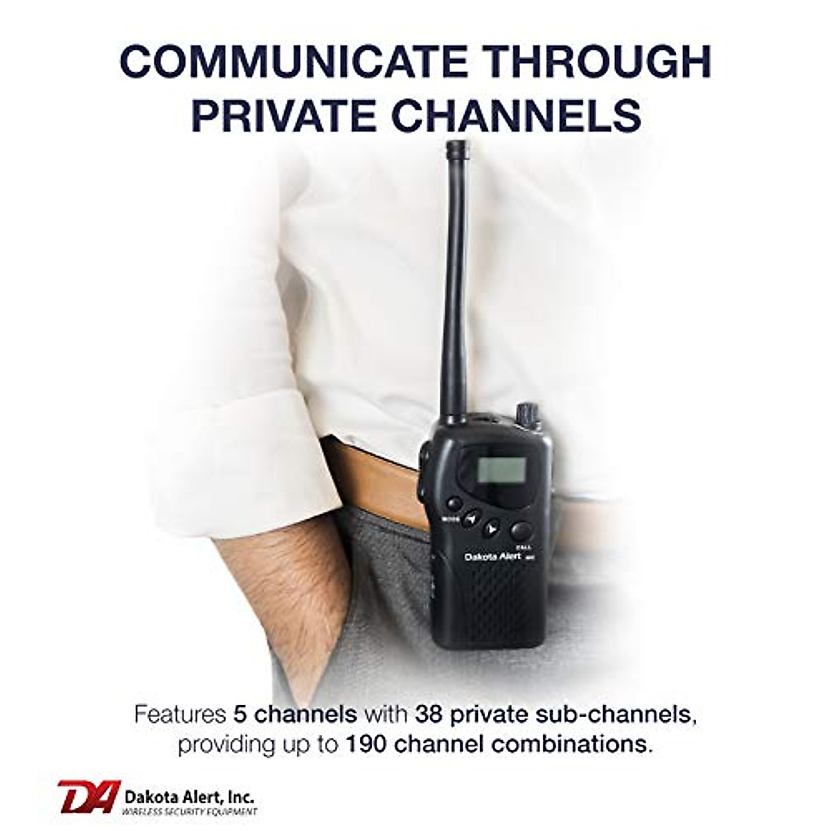 Dakota Alert MURS Radio - M538-HT MURS Wireless VHF Transceiver - Handheld 2-Way Radio License Free - Multi-Use Radio Service, MURS Walkie Talkie