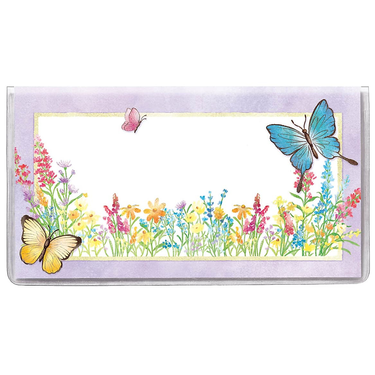 Wildflower 2 Year Planner, Additonal Space for Notes, Plastic Cover, Wildflower Design - Measures 6 3/4" Long x3 5/8" Wide