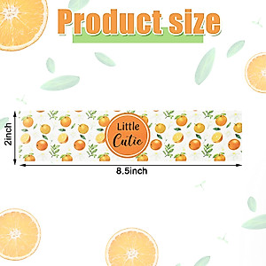 48 Pieces Baby Shower Water Bottle Labels Oranges little cutie baby shower decorations Bottle Stickers Waterproof Oranges Wrappers for Unisex Favors Decorations