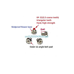 Screw Toothed Hex 6/32 Computer PC Case Hard Drive Motherboard Mounting Screws 100pcs O24