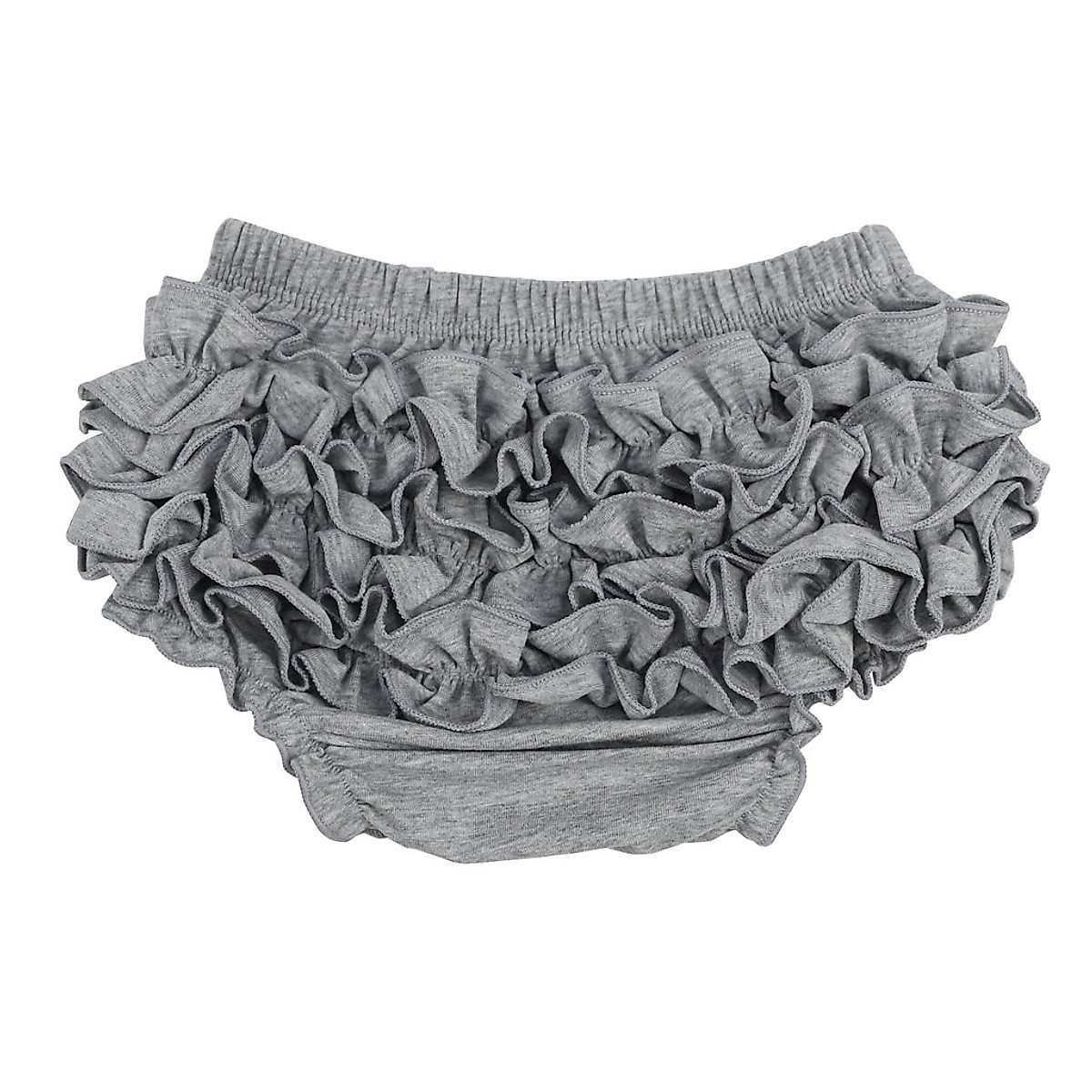 Wennikids Baby Girl's Cotton Shorts and Diaper Cover Bloomers X-Large Gray