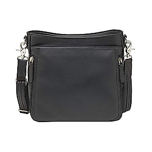 Gun Tote'n Mamas GTM Embroidered Lambskin Cross-Body Tactical Bag Accessories, Black