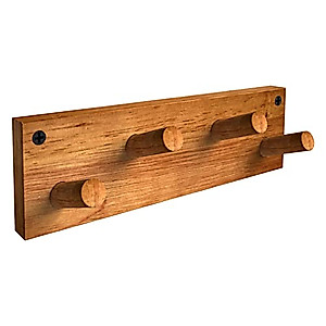 VR Wall Mount Hook for Oculus Quest 2, VR Headset Shelf Storage VR Touch Controller Rack, Solid Wood Hanger Compatible for Vertical Reality Device RiftS Vive Playstation Holder